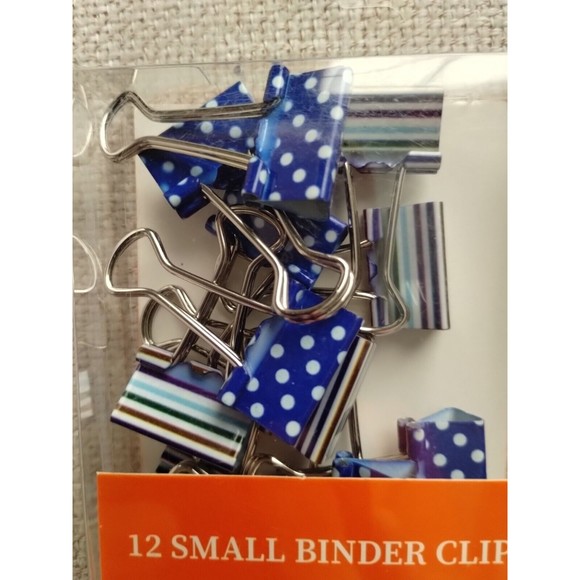 CVS | Office | Cvs 2 Small Binder Clips Blue Unique Design School ...